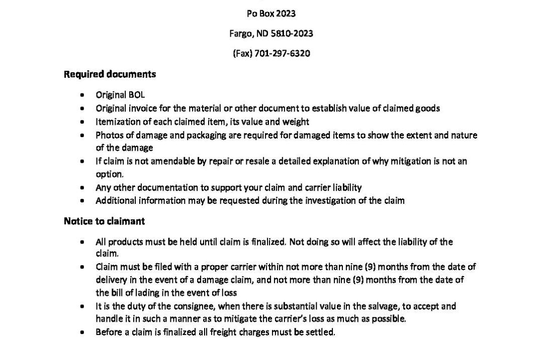 2022 Magnum Claim Form | Magnum Companies