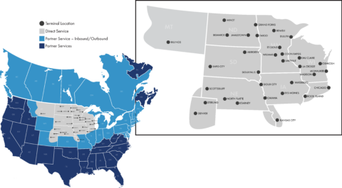 LTL Locations Map | Magnum Companies